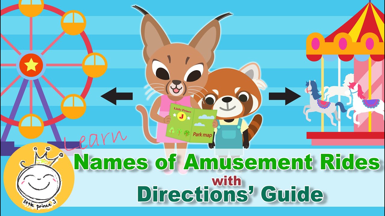 Name of Amusement Rides with Directions' Guide | Give Directions - YouTube