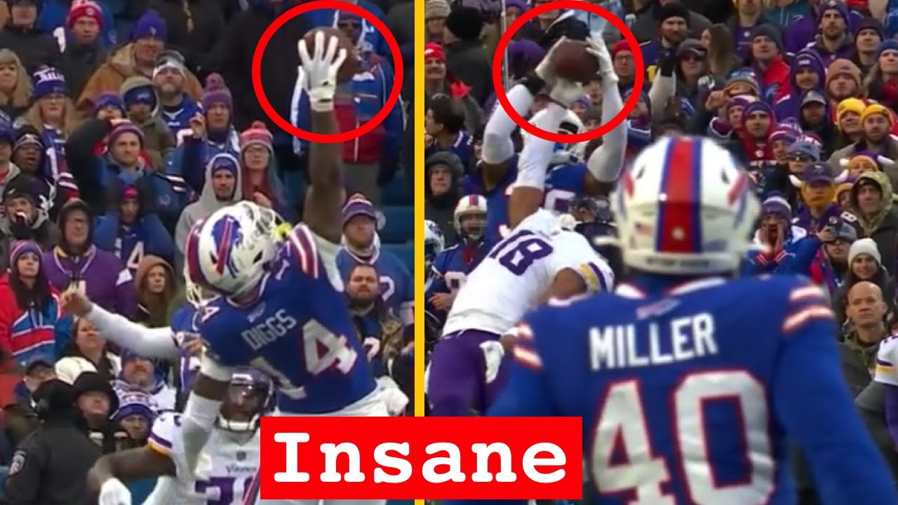 Diggs & Jefferson Trade ONE-HAND Catches!! WOWWW! - YouTube