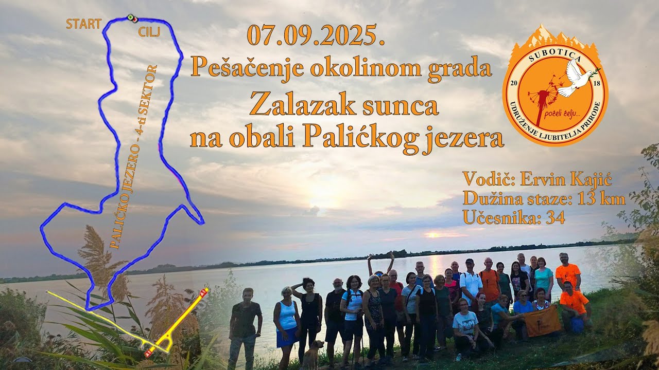 Zalazak sunca na obali Palićkog jezera 07 09 2025 - YouTube
