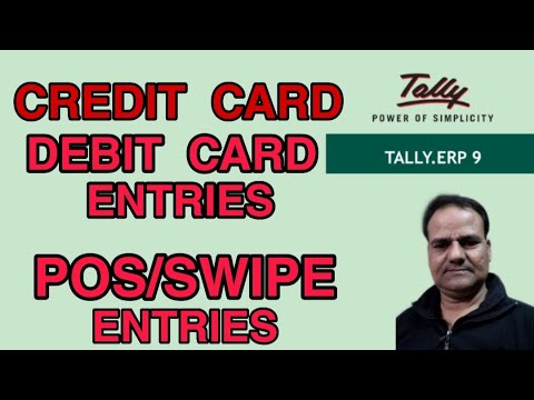Credit card entries in tally erp 9 || Credit card entry in tally ...