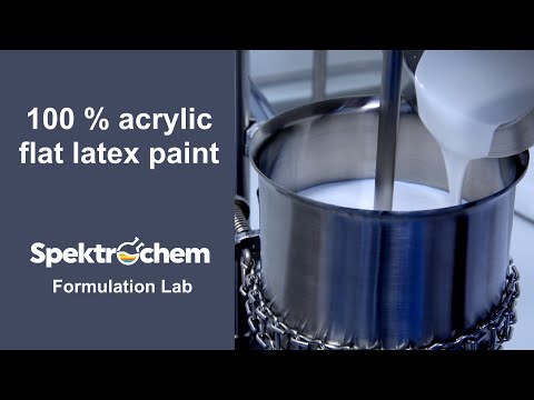 How to prepare premium class flat latex paint? + BLOG article