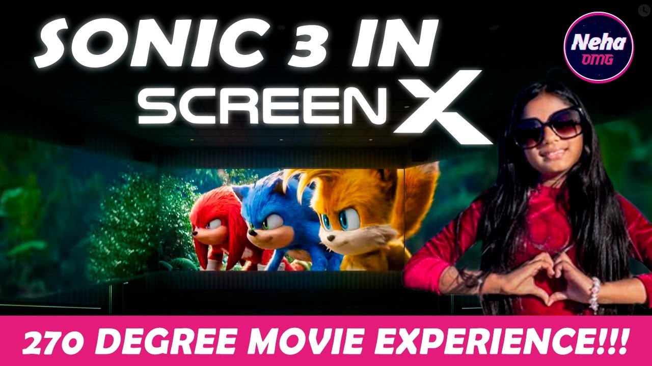 Sonic 3 on SCREEN X | 270 Degree Experience| Cinemark | Christmas ...