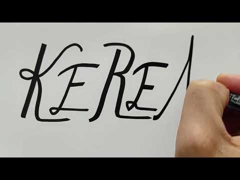 KEREM Yazılışı - Güzel yazı denemesi - güzel yazı yazma teknikleri - güzel yazı