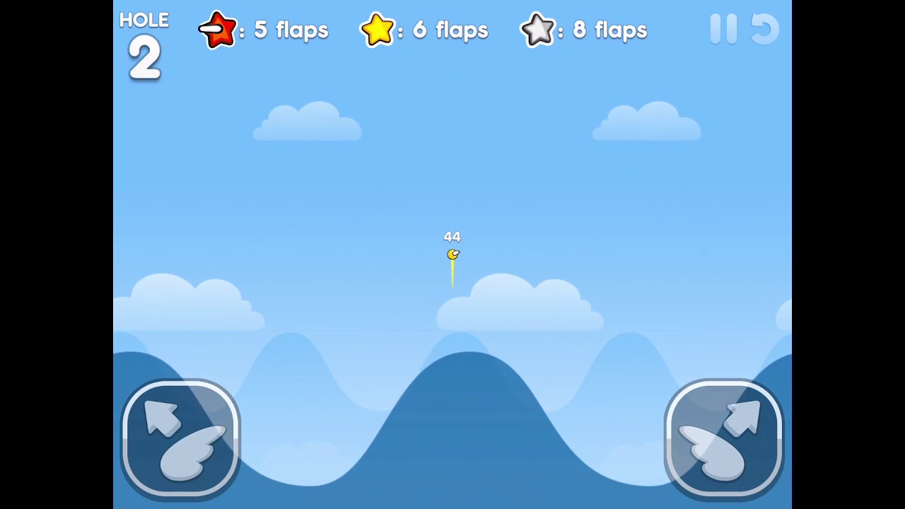 Flappy Golf 2 - Grassy Land Hole 2 (0 flaps) - YouTube