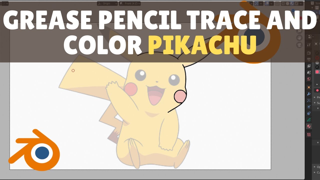 Trace and Color using curves in Blender's grease pencil - YouTube