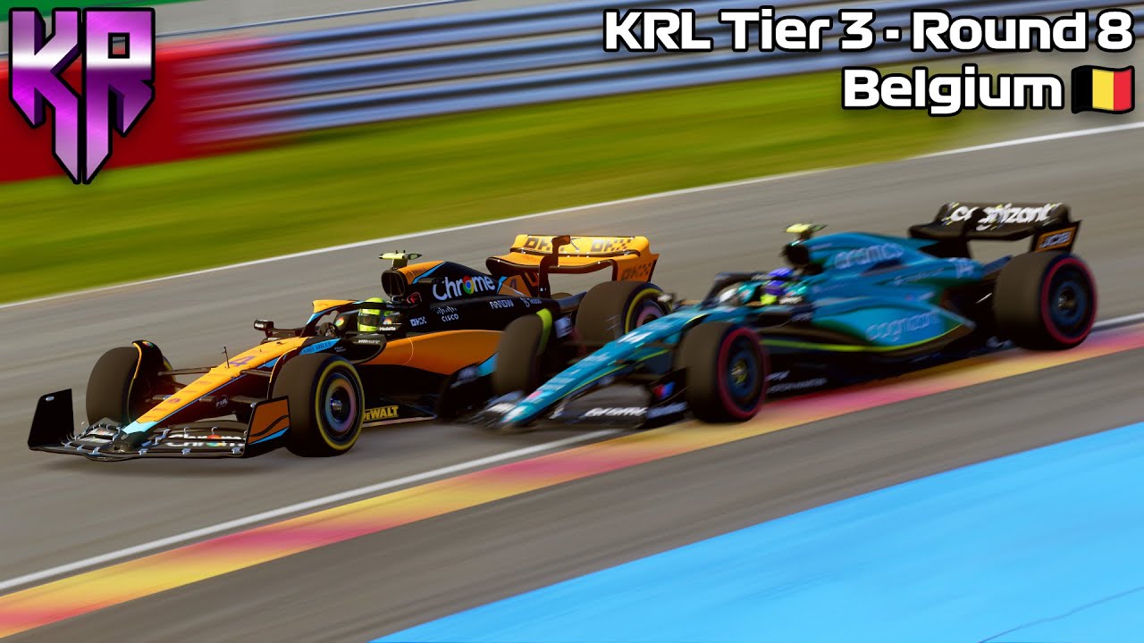 Kerb Racing League (Tier 3) - Belgium Round 8!! - YouTube