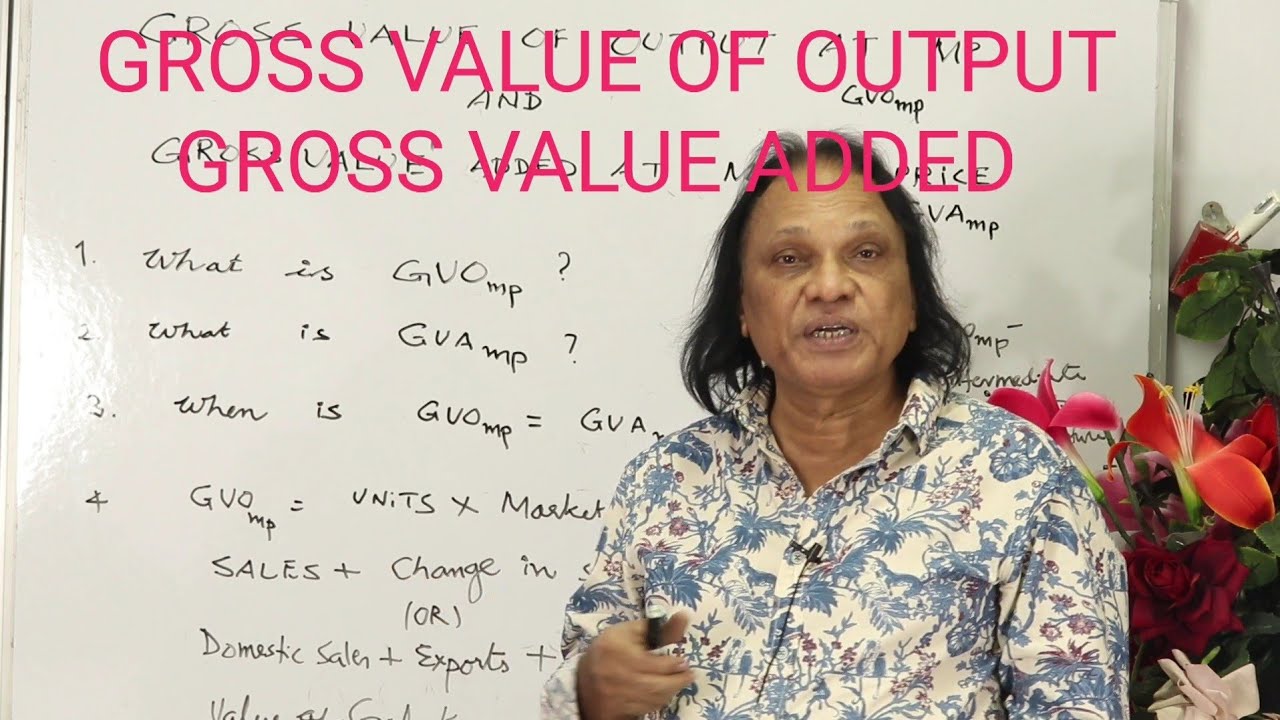 #Class XII ECONOMICS IN ENGLISH # GVO and GVAmp GROSS VALUE OF OUTPUT ...