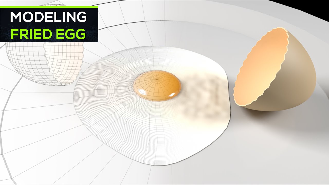 How to model fried egg in Cinema 4D Tutorial | Free Project | - YouTube