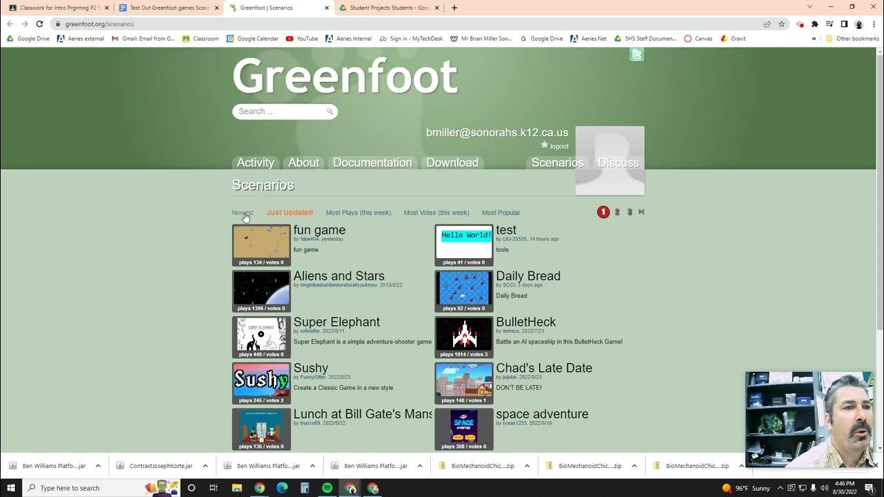 Test Out Greenfoot games - YouTube