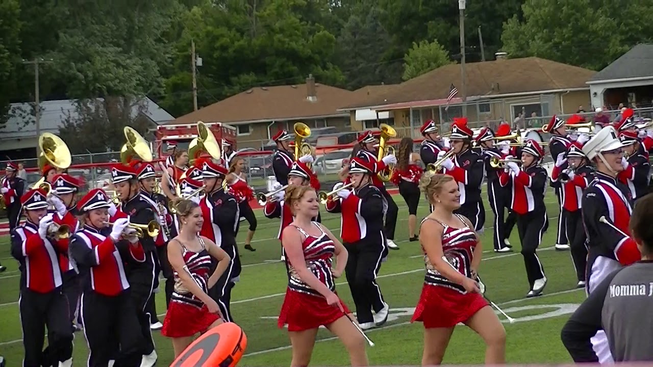 Minerva Marching Band August 24 2018 Part 1 - YouTube