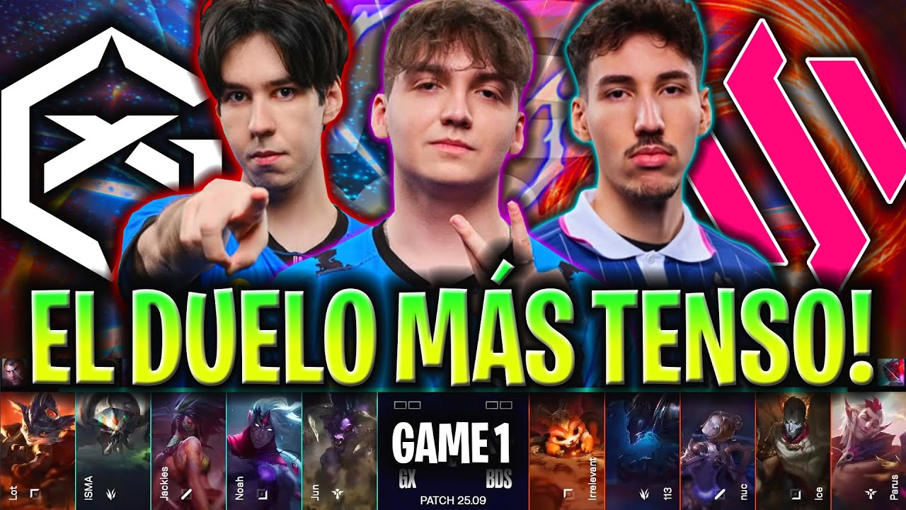 DUELO MUY TENSO ENTRE LOS GIGANTES Y BDS! | TEAM BDS vs GIANTX GAME 1 ...