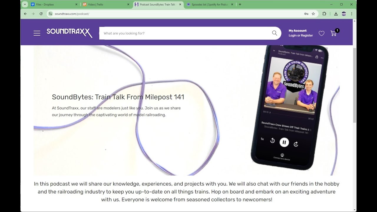 New SoundTraxx Podcast: SoundBytes: Train Talk from Milepost 141 - YouTube