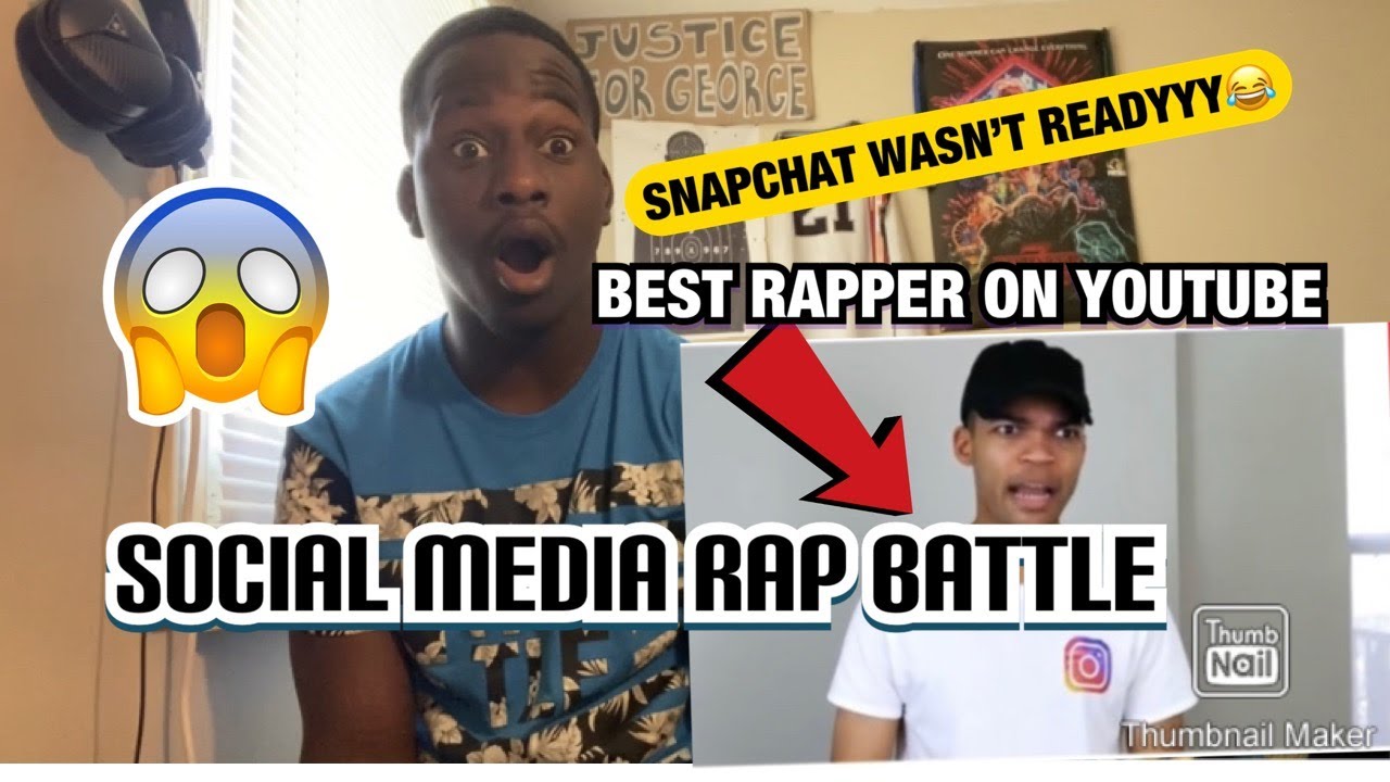The Social Media Apps Rap Battle |Reaction😳 - YouTube