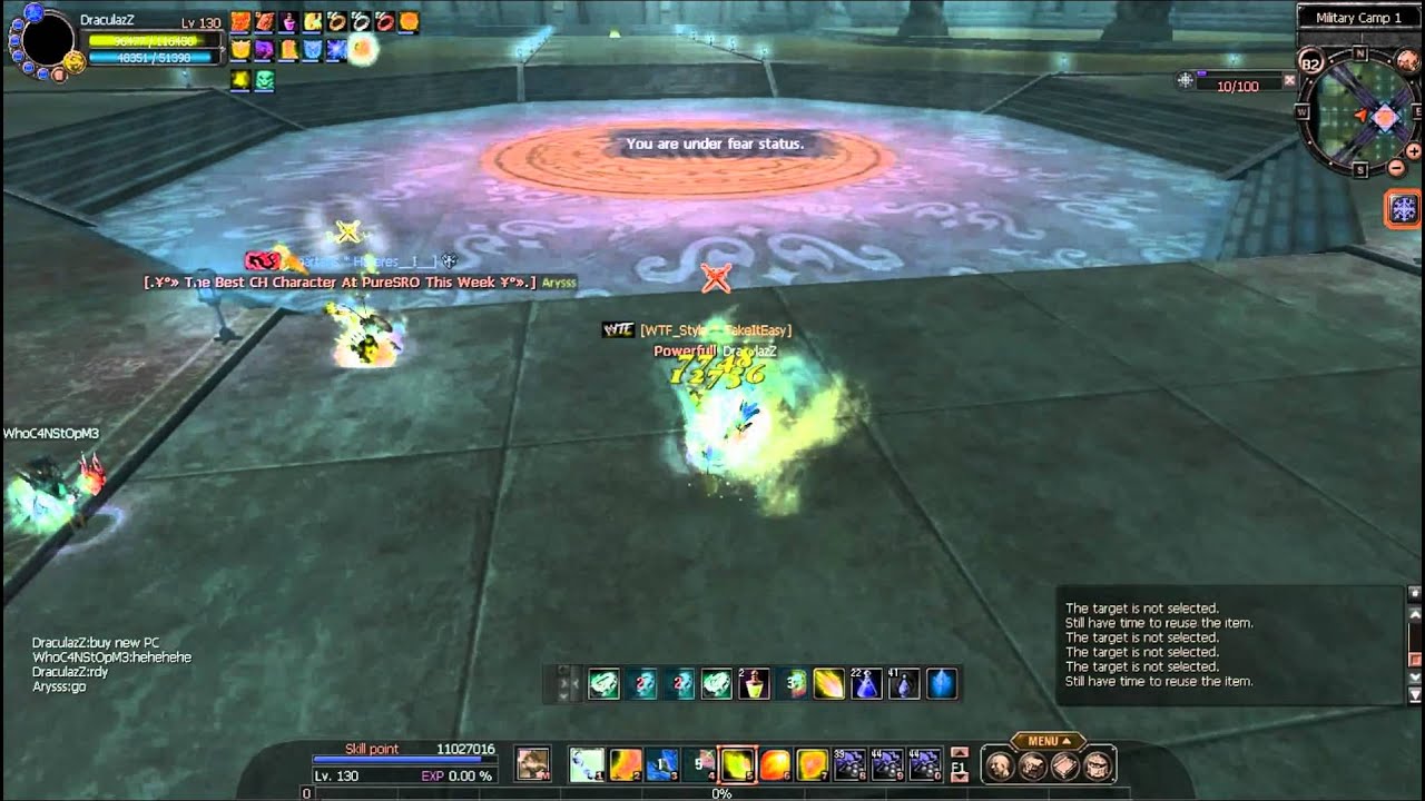 Pure Sro Private Server PVP DraculazZ vs. Arysss - YouTube
