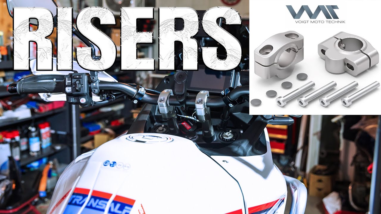 20mm VOIGT Risers for the HONDA TRANSALP 750 - Unboxing and ...
