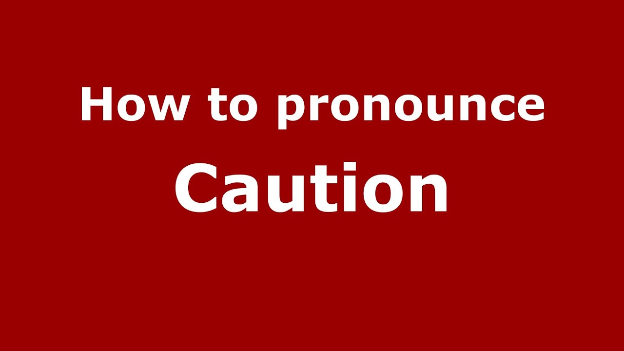How to pronounce Caution (Arabic/Morocco) - PronounceNames.com - YouTube