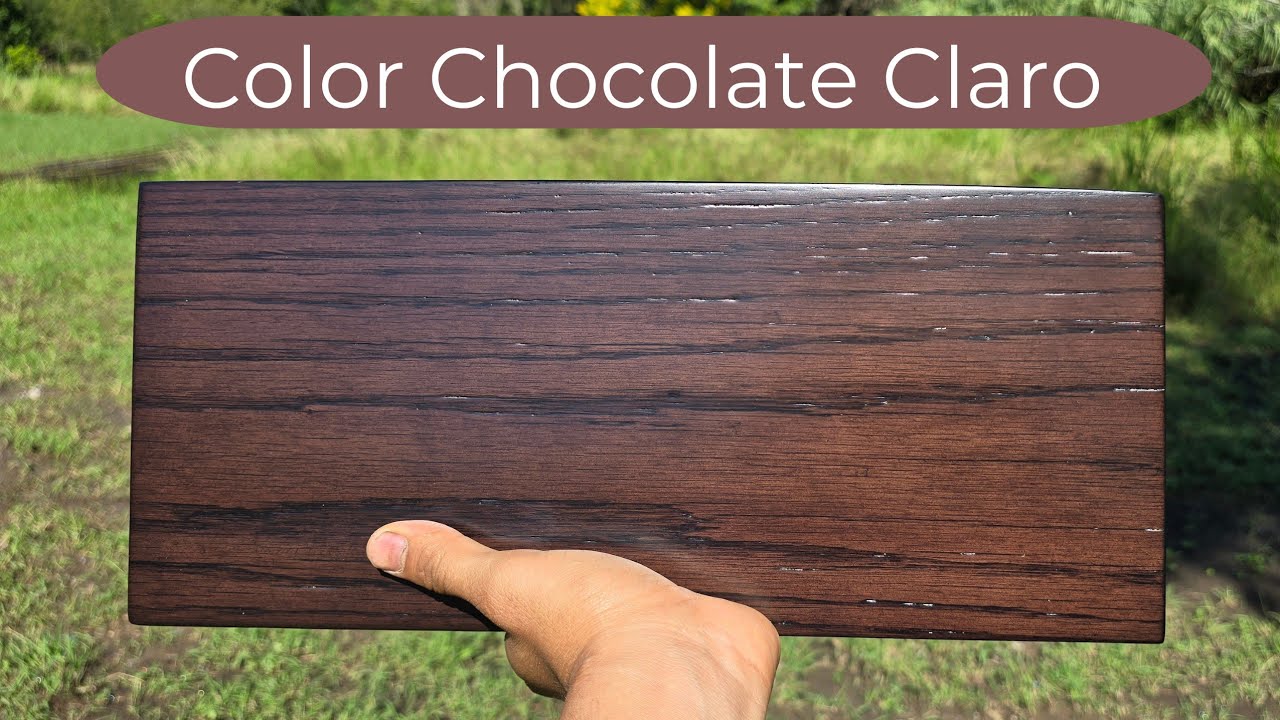 CÓMO TEÑIR MADERA de ENCINO en Color CHOCOLATE CLARO - YouTube