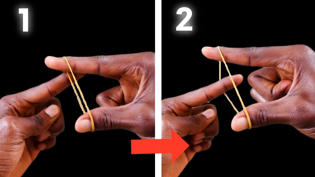 02 Best Rubber Band Magic Tricks | Tutorial Magic Tricks For Beginners ...