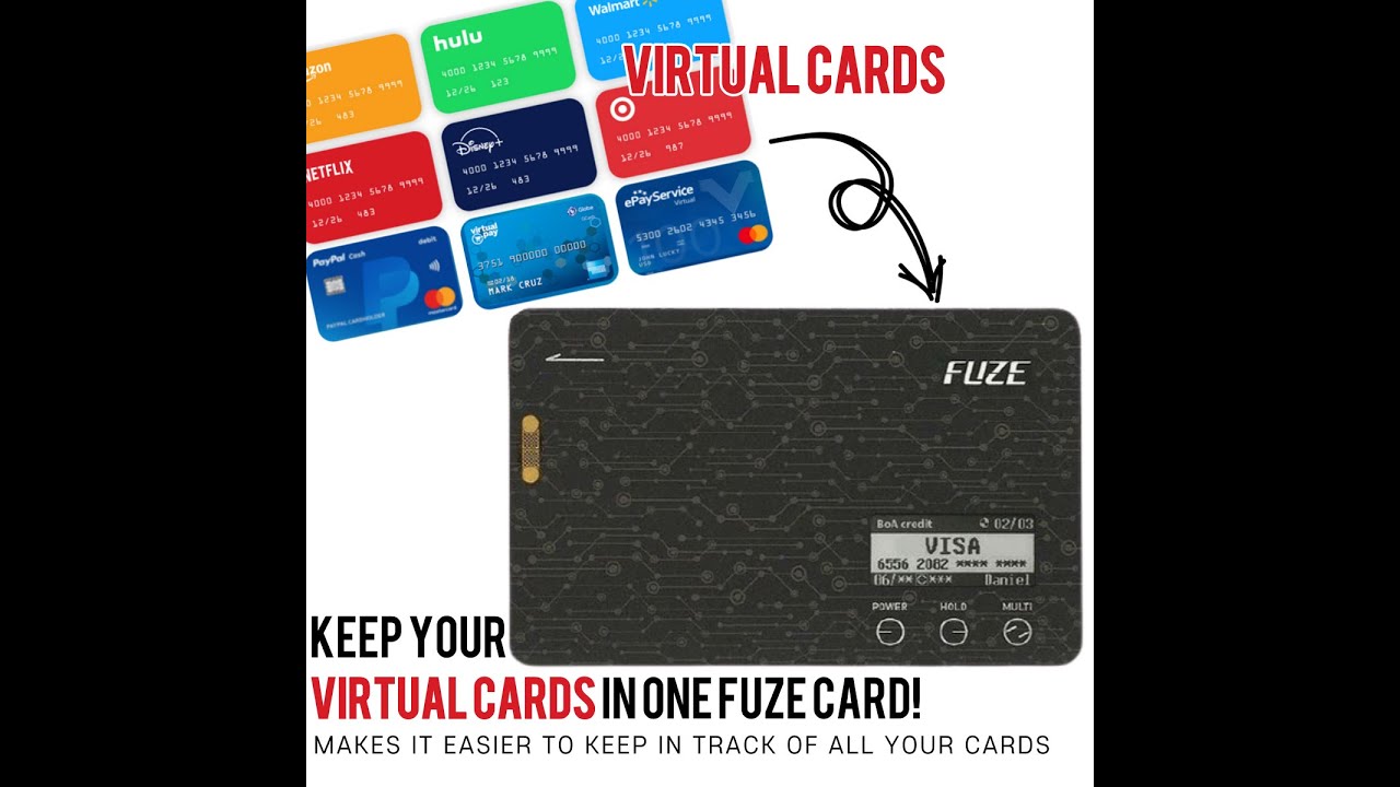 How to Store your Virtual Cards in a Fuze Card - YouTube