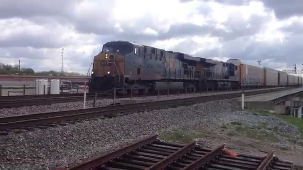 CSX Loaded Auto Racks At Spring Grove, ( Winton Place ), Cincinnati ...