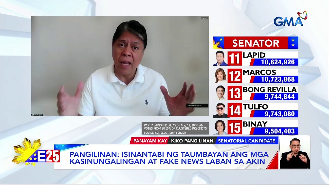 Panayam kay senatorial candidate Kiko Pangilinan | Eleksyon 2025 - YouTube