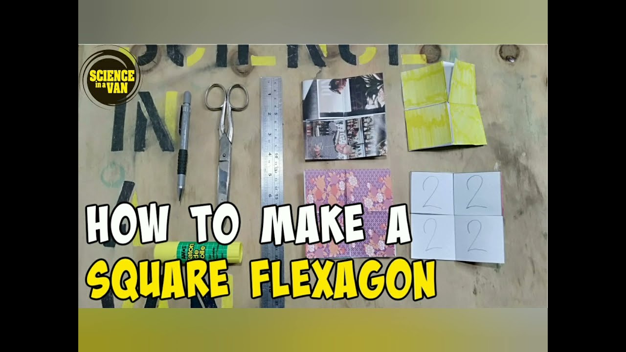 Make and Measure : How to make a Square Flexagon - YouTube