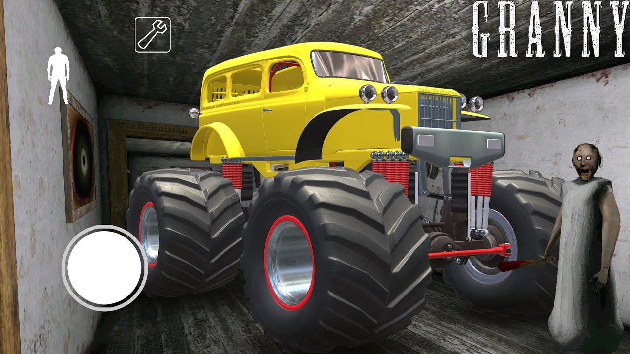Playing Granny Vs Monster Truck In Room Secret Update Grandpa Granny