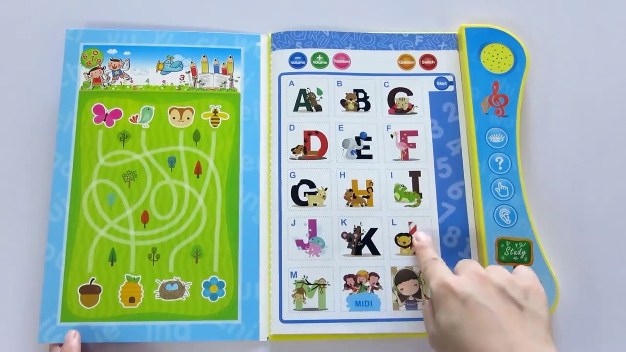 Intelligence Y-Book Pronunciation Learning Book with Smart Talking Pen ...