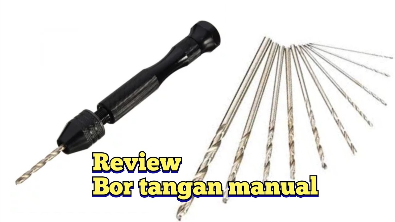 Review bor tangan mini manual - YouTube