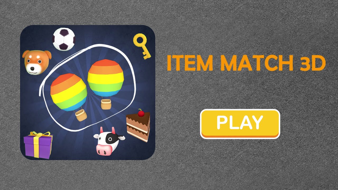 Item Match 3D Mobile Game - YouTube