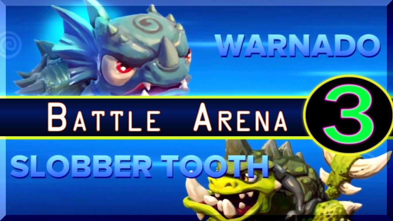 Skylanders Swap Force Warnado Vs Slobber Tooth Battle Mode Arena ...