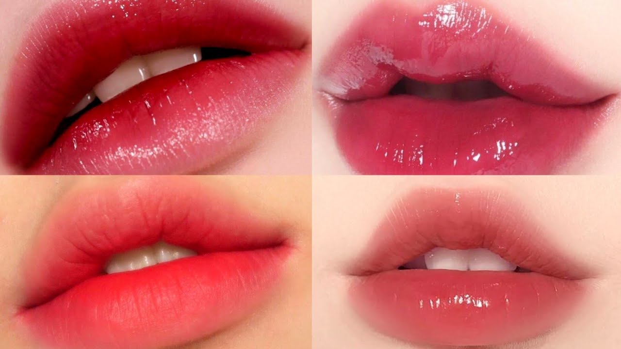 Korean Lips tutorial | Korean 3D lips tutorial | Korean lipstick hack # ...