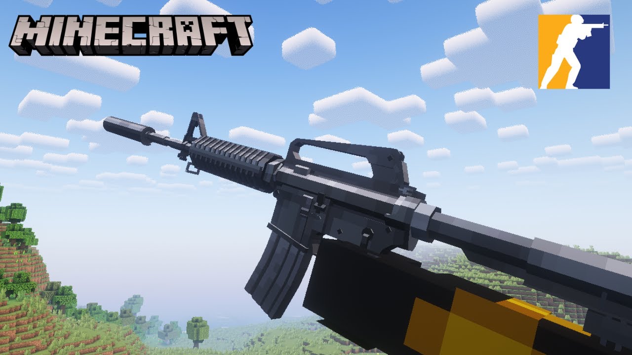 槍械模組之M4A1 CS2 | 阿蓋【Minecraft】 - YouTube