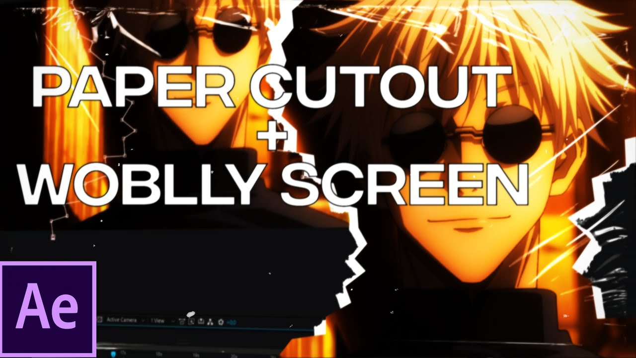 Paper Effect + Wobbly screen - After Effects AMV Tutorial - YouTube