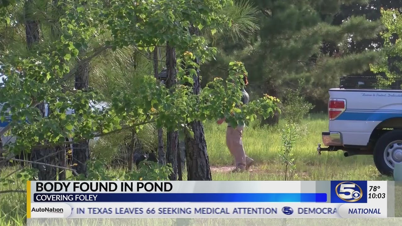 VIDEO: Body Found in Pond in Foley - YouTube