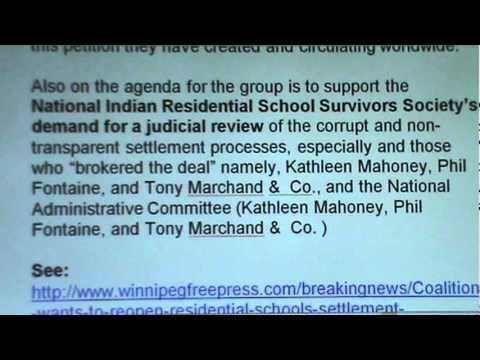 Indian Residential School Survivor/Warrior the petition.mpg