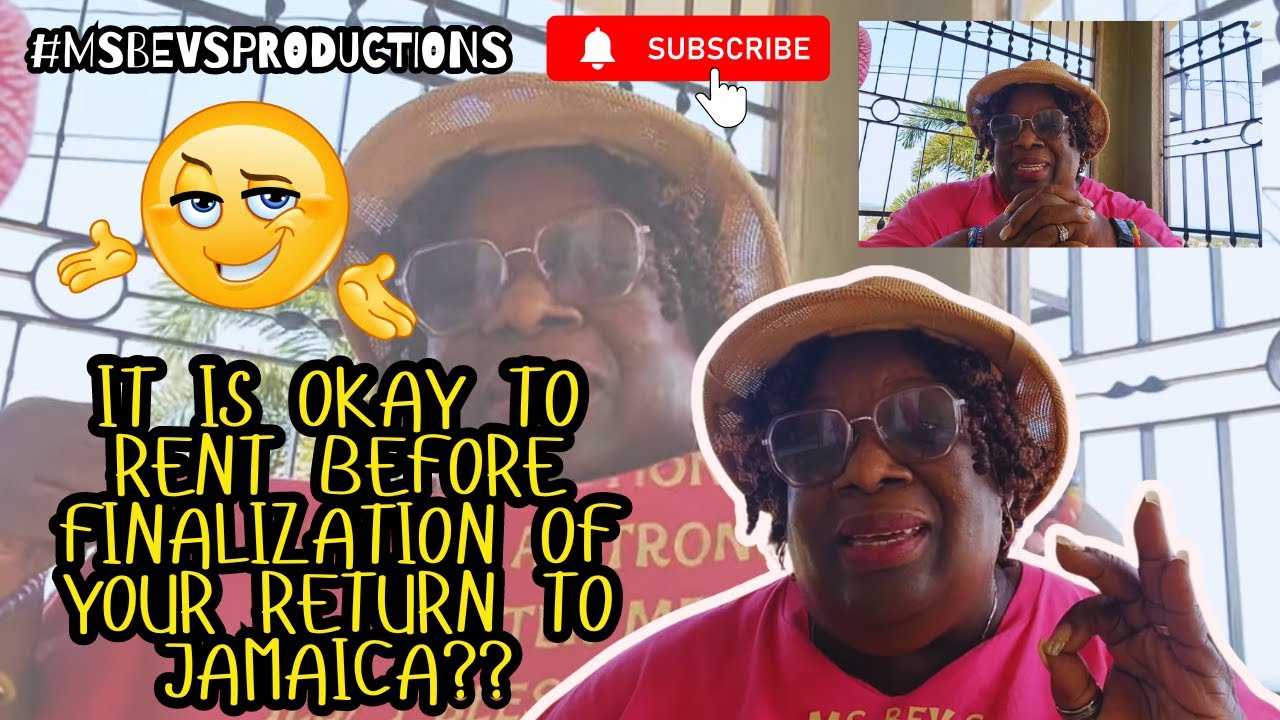 It is okay to rent before finalization of your return to Jamaica 🇯🇲 🙂 👌 ...
