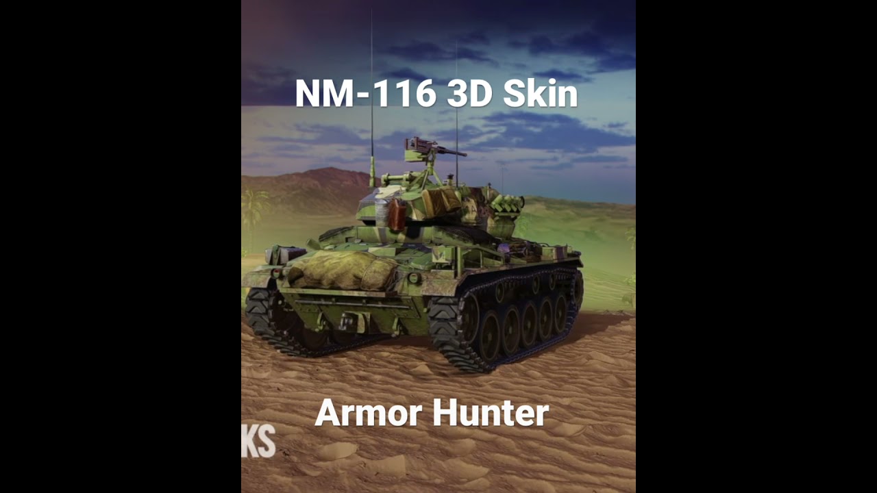 NM-116 3D Skin Armor Hunter Cold War World of Tanks Console wot console ...