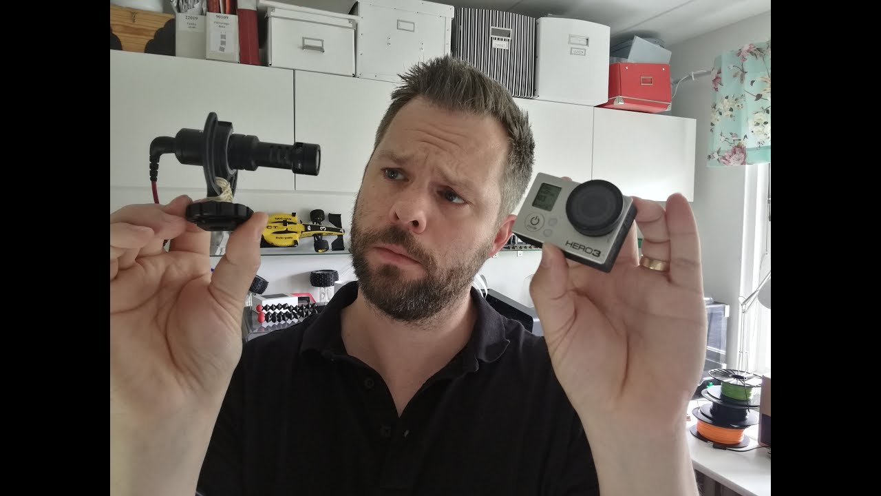 3Dprinted GoPro Hero Frame w Hot Shoe Mount - YouTube