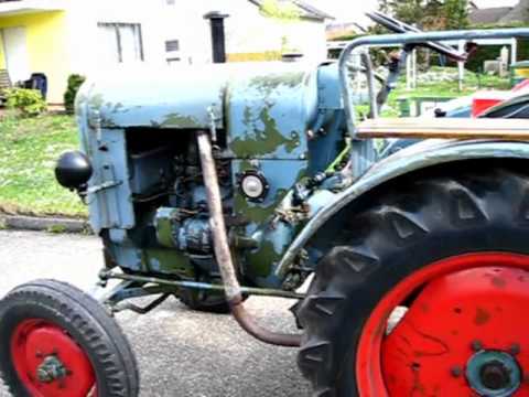 Eicher ED 16 starten mit der Kurbel - YouTube