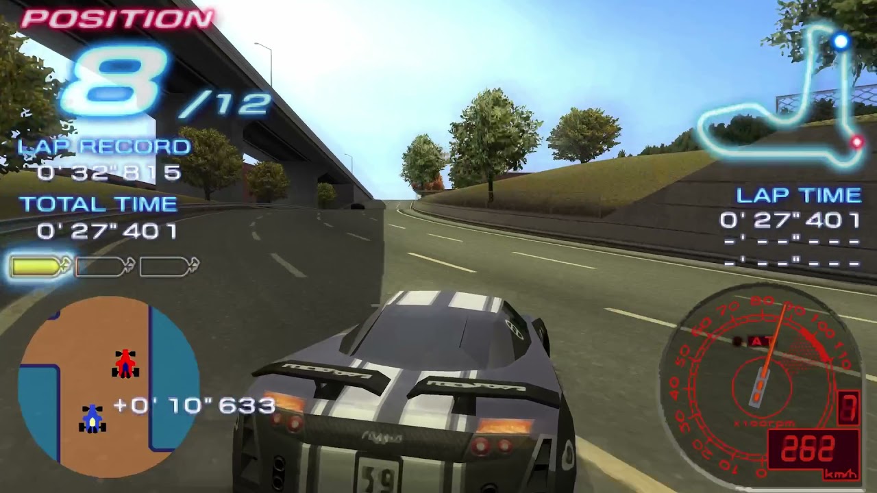 Ridge Racer 2 (PSP) - R4 Tour - Track 4 - Phantom Mile - YouTube