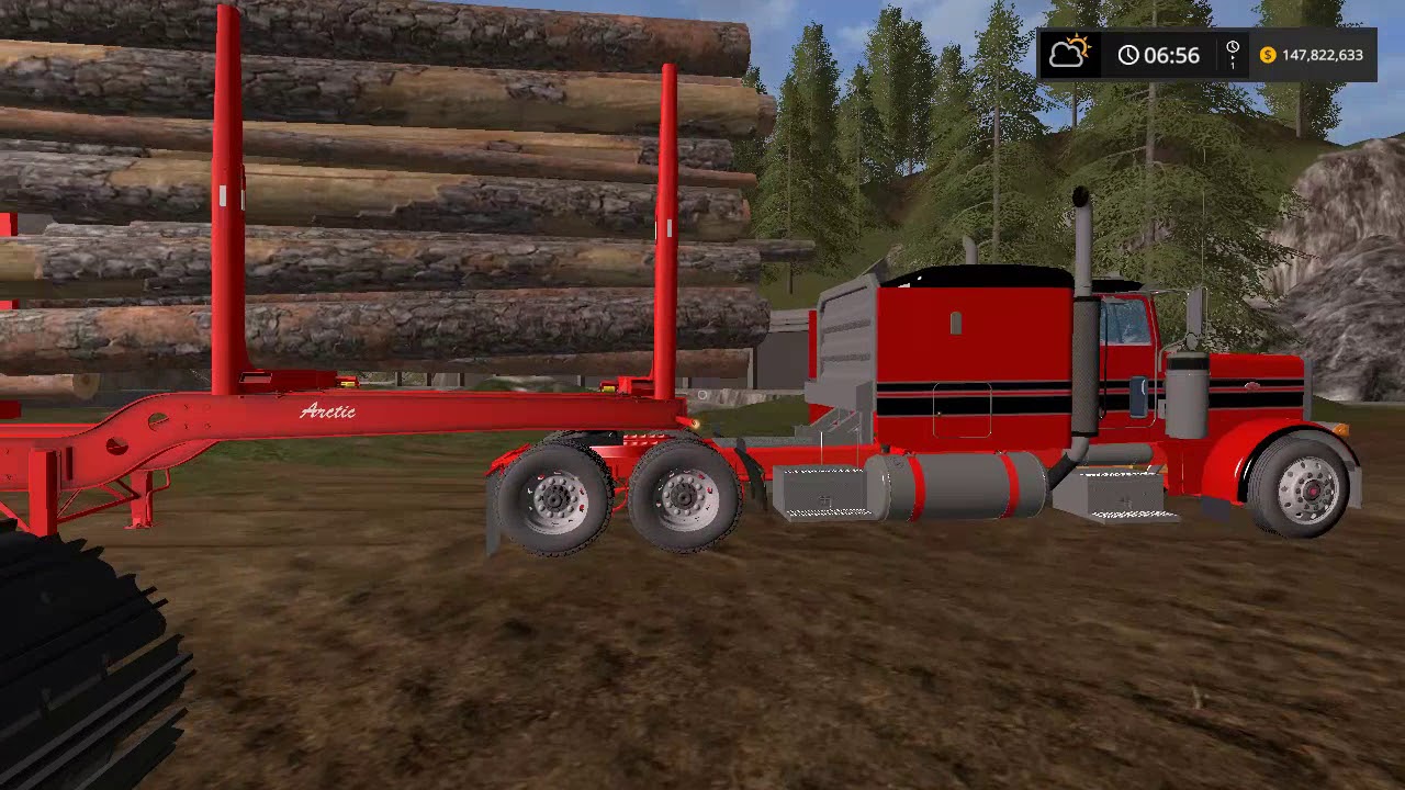 FS17 Logging: Load Of Shorts On The Super-B - YouTube