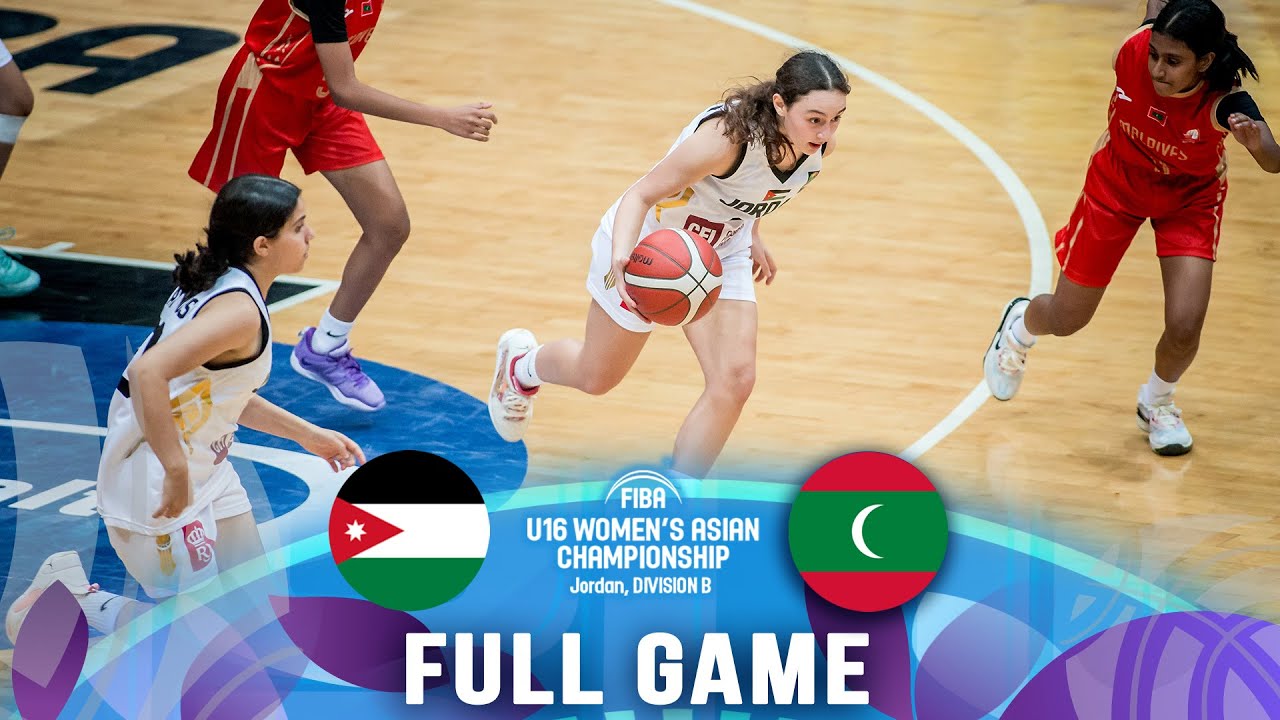 Jordan v Maldives | Full Basketball Game | FIBA U16 Women's Asian ...