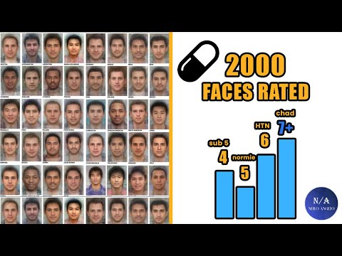 2000 Faces Rated (Normie , HTN , Chad) Data Analysis - (blackpill)