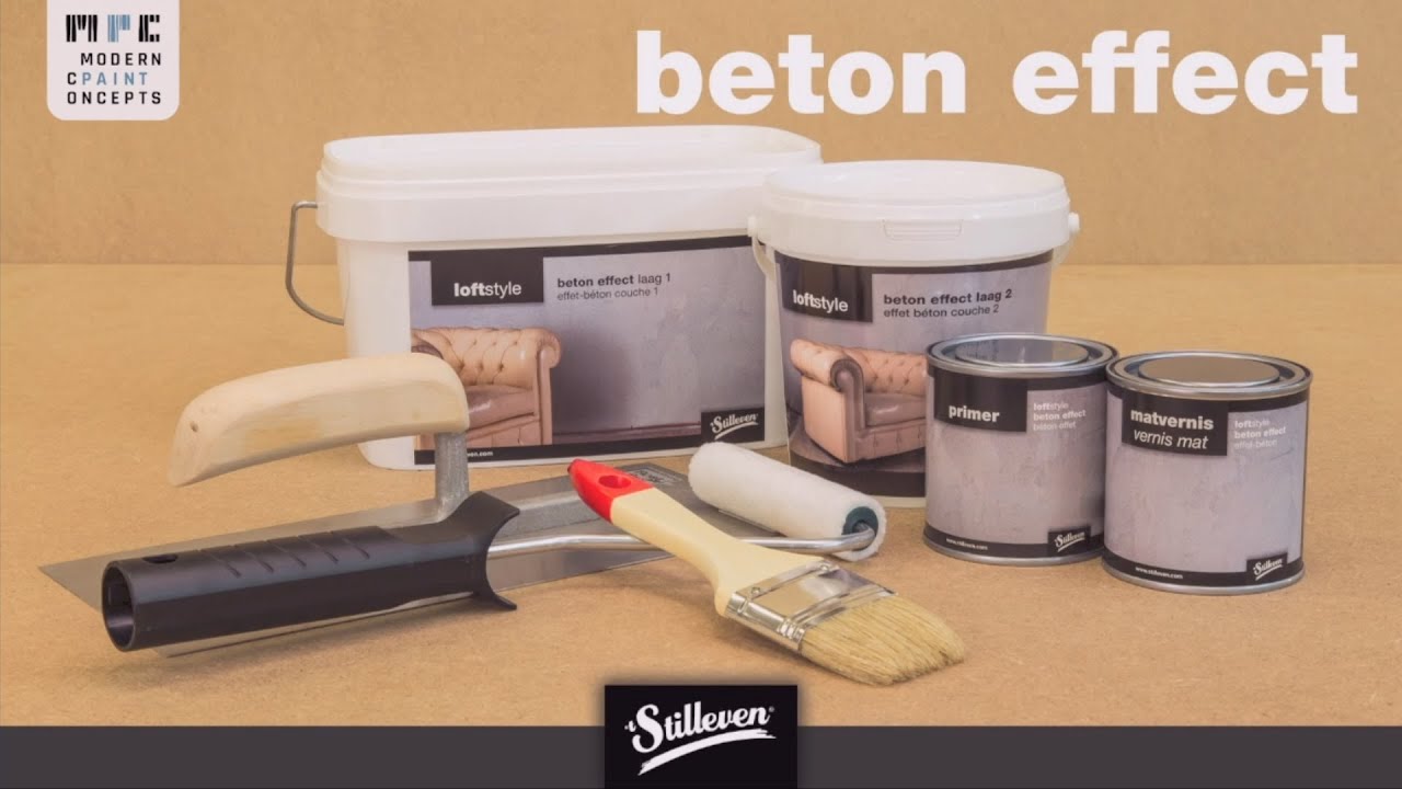 Instructiefilm Betoneffect Het Stilleven verf - YouTube