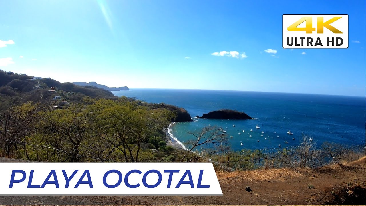 [4K] Tour PLAYA OCOTAL 🌴 Tour This Top Beach Beside Playas del Coco # ...