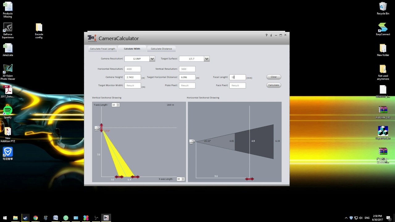 Camera Calculator via DahuaToolbox - YouTube