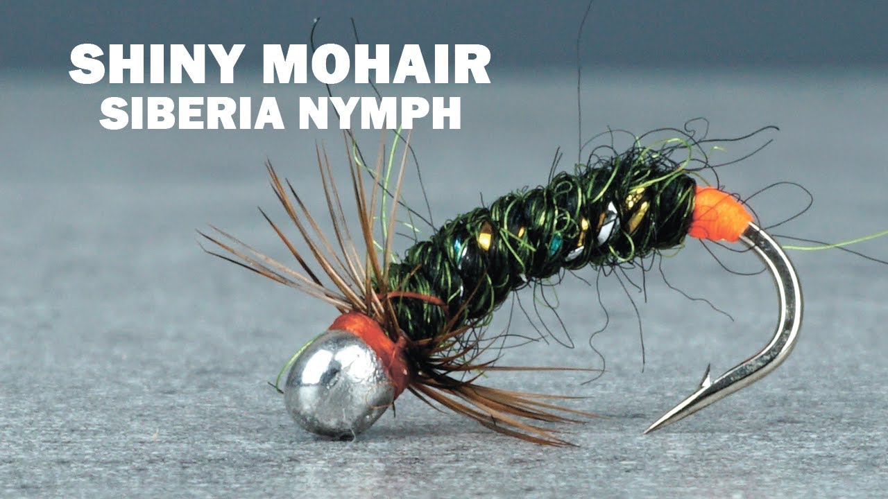Fly tying Shiny Mohair nymph for grayling. Best nymph on Siberia hook ...
