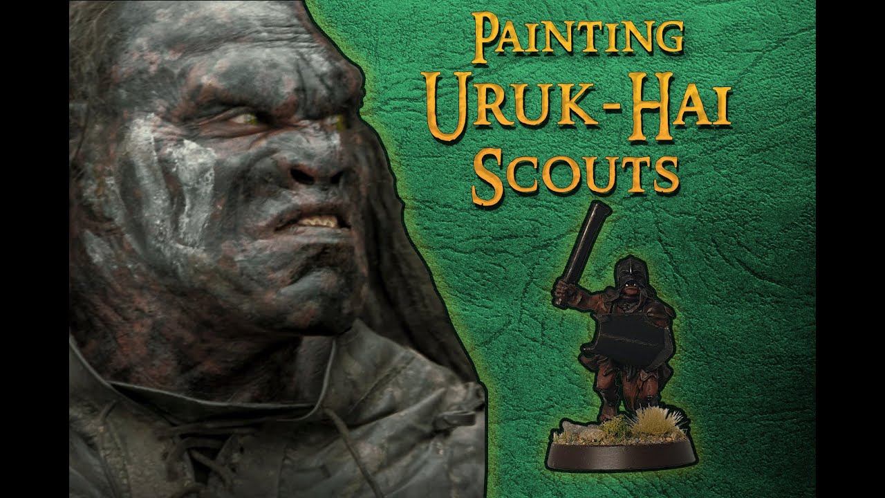 Painting up Uruk-Hai Scouts from the Middle-earth Strategy Battle Game ...