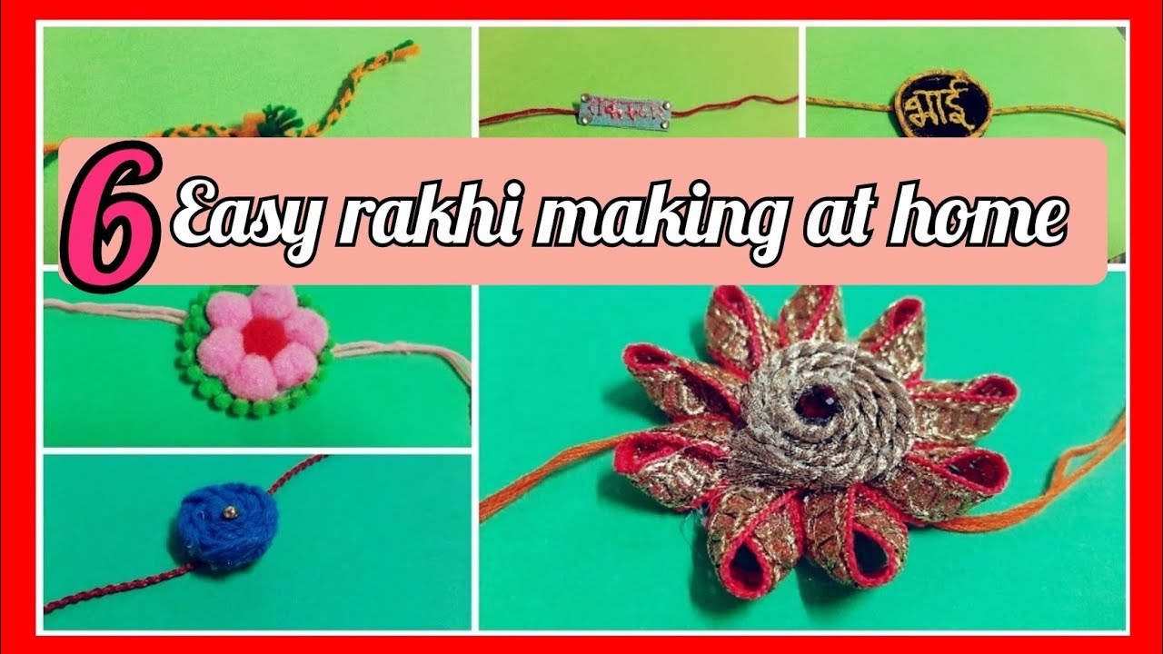 DIY easy rakhi making ideas | how to make rakhi for rakshabandhan 2020 ...